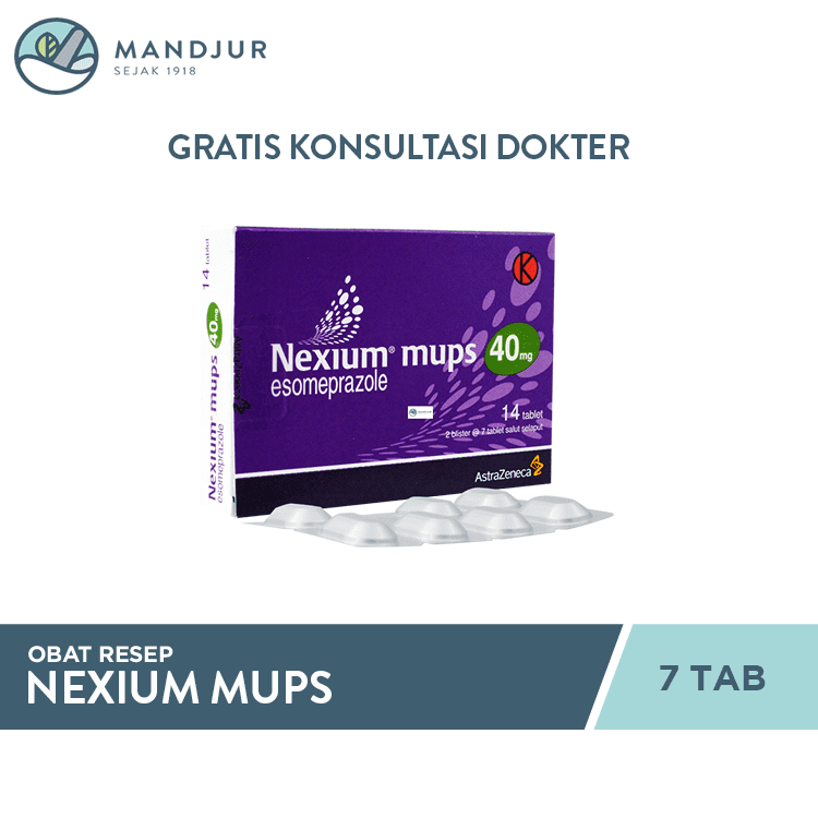 Nexium Mups 40 Mg 7 Tablet — Apotek Mandjur