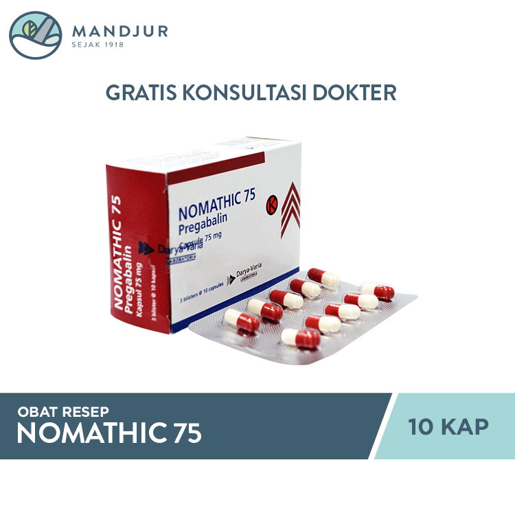 Nomathic 75 mg 10 Kapsul — Apotek Mandjur