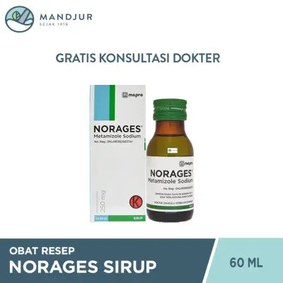 Norages Sirup 250 mg/5 ml 60 ml — Apotek Mandjur
