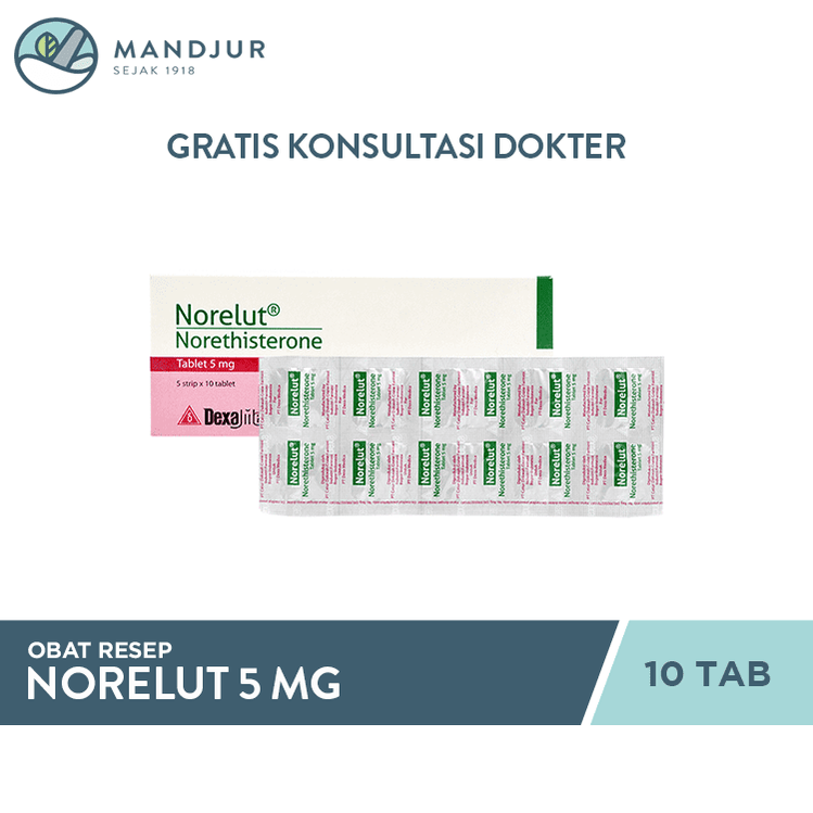 Norelut 5 mg 10 Tablet — Apotek Mandjur
