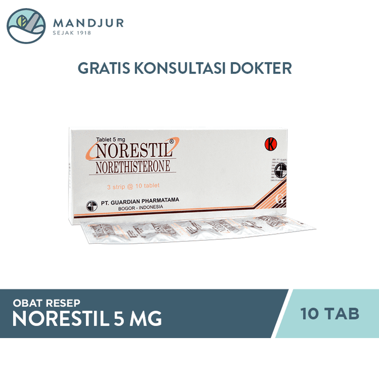 Norestil 5 mg 10 Tablet — Apotek Mandjur