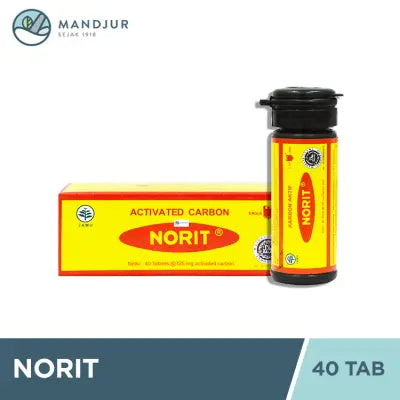 Norit Karbon Aktif 40 Tablet — Apotek Mandjur