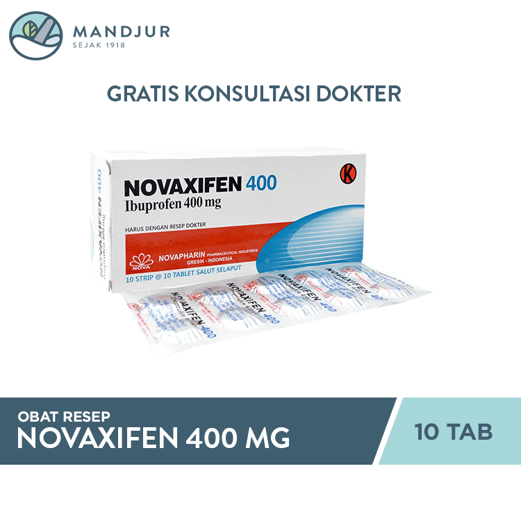 Novaxifen 400 mg 10 Tablet — Apotek Mandjur
