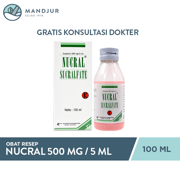 Nucral Suspensi 500 mg/ 5 ml 100 ml — Apotek Mandjur