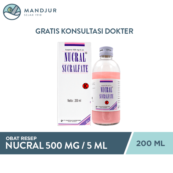 Nucral Suspensi 500 mg/ 5 ml 200 ml — Apotek Mandjur