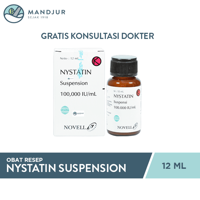 Nystatin Suspension 12 mL — Apotek Mandjur