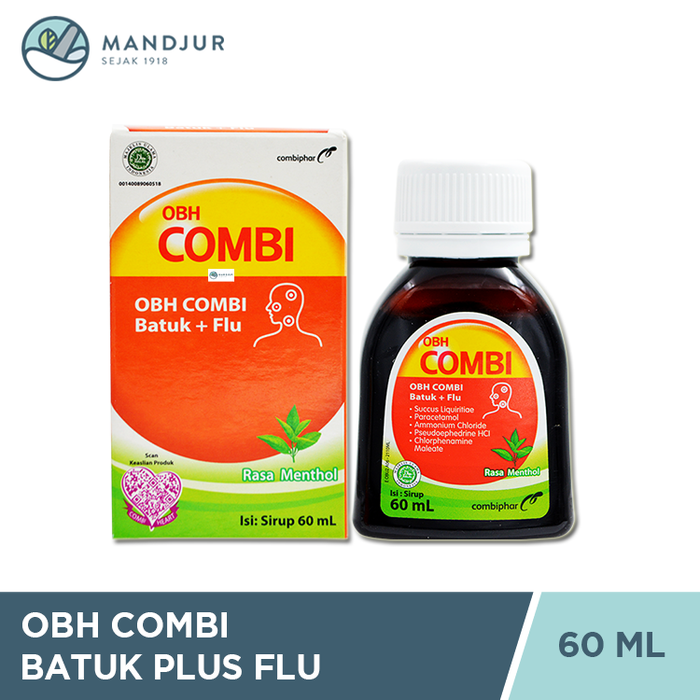 OBH Combi Batuk Plus Flu 60 ml — Apotek Mandjur
