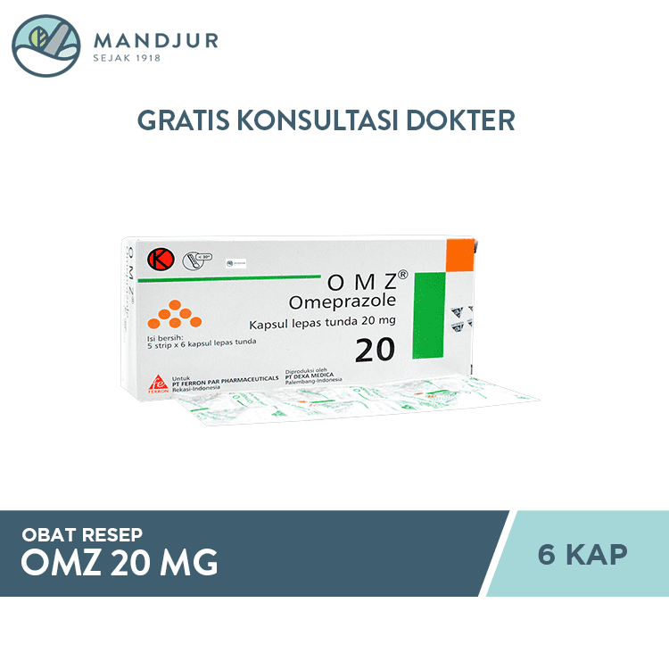 OMZ 20 Mg 6 Kapsul — Apotek Mandjur