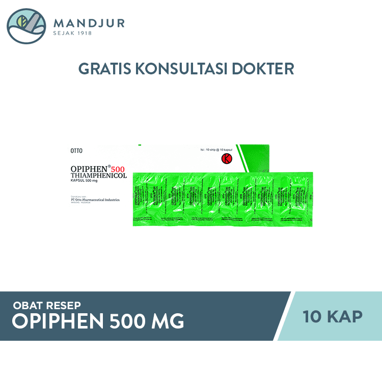 Opiphen 500 mg 10 Kapsul — Apotek Mandjur