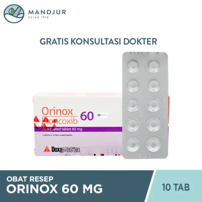 Orinox 60 Mg 10 Tablet — Apotek Mandjur