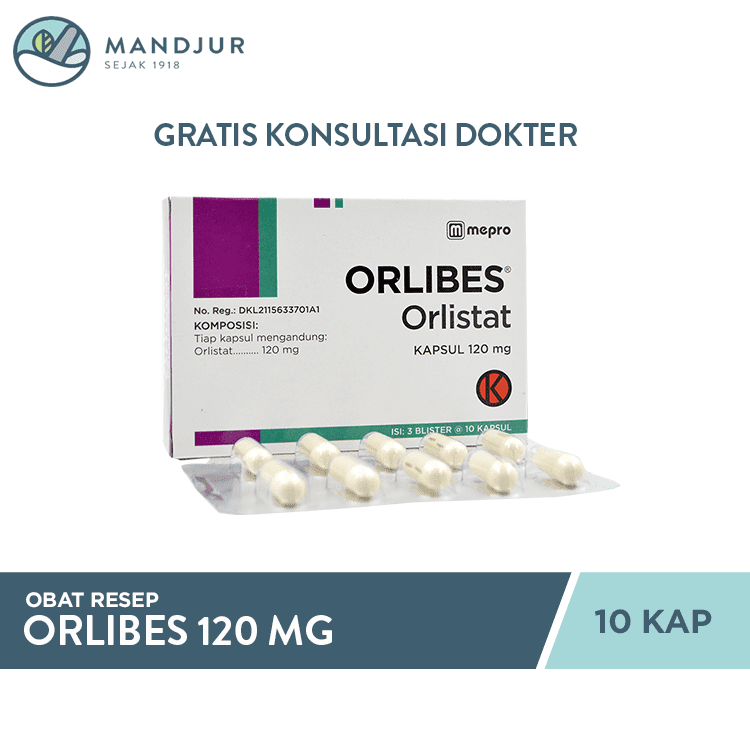 Orlibes 120 mg 10 Kapsul — Apotek Mandjur