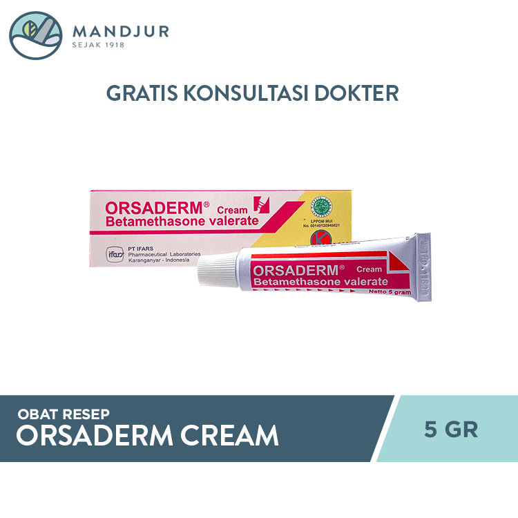 Orsaderm Cream 5 gr — Apotek Mandjur