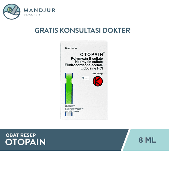 Otopain Ear Drop 8 ML — Apotek Mandjur