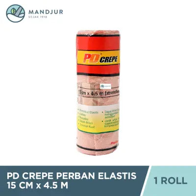 PD Crepe Perban Elastis 15 CM x 4.5 M — Apotek Mandjur