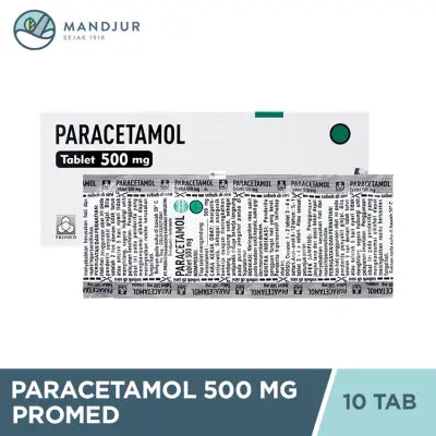 Paracetamol 500 mg Promed Strip 10 Tablet — Apotek Mandjur