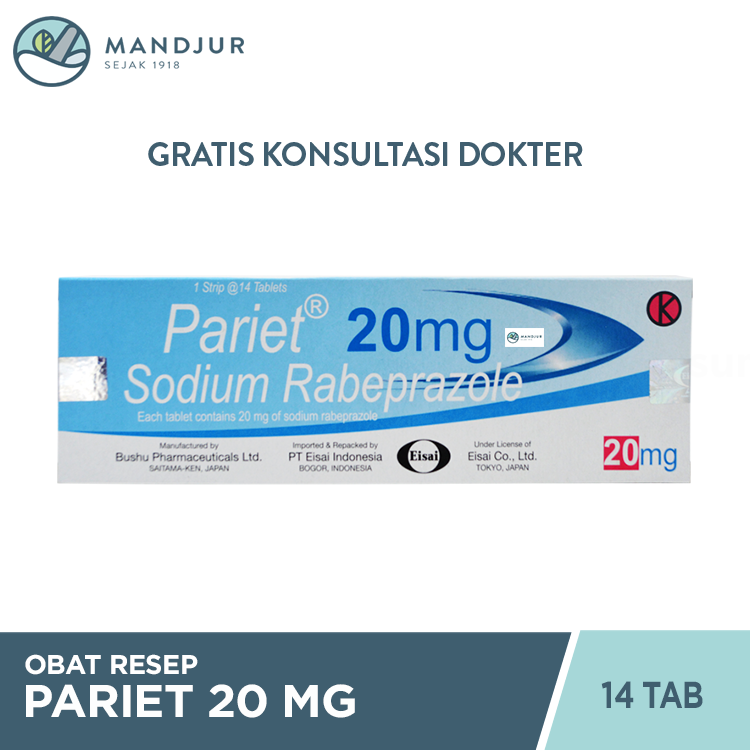 Pariet 20 Mg 14 Tablet — Apotek Mandjur