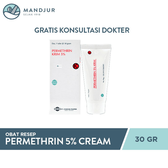 Permethrin 5% Krim 30 g — Apotek Mandjur