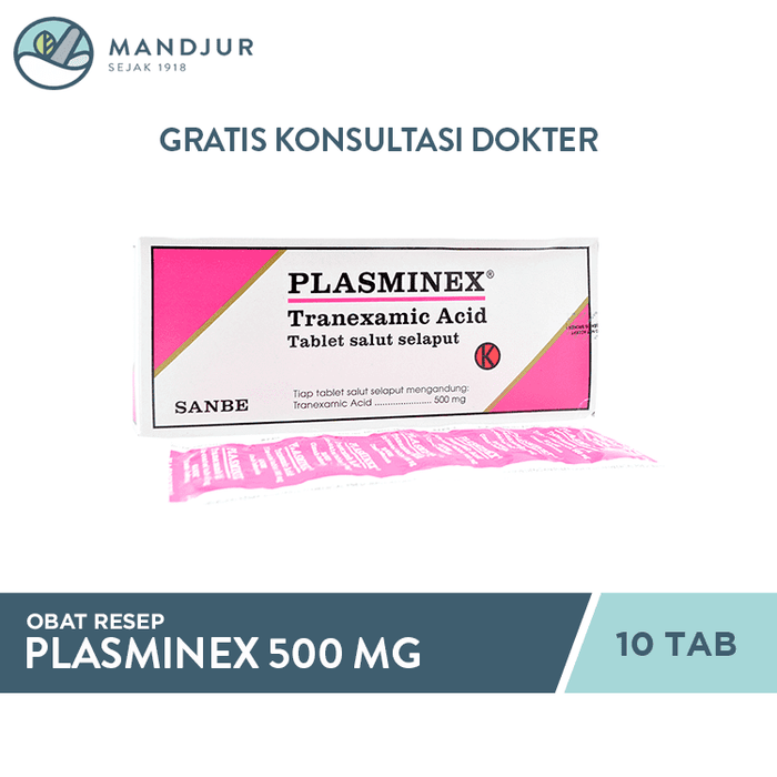 Plasminex 500 Mg 10 Tablet — Apotek Mandjur