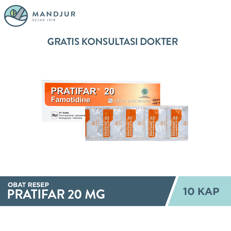 Pratifar 20 mg 10 Kaplet — Apotek Mandjur