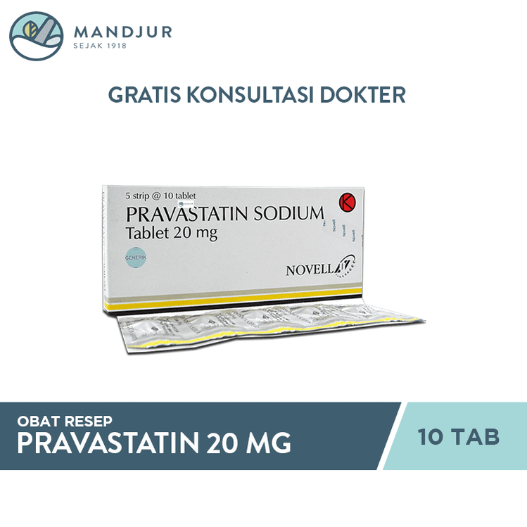 Pravastatin 20 Mg 10 Tablet — Apotek Mandjur