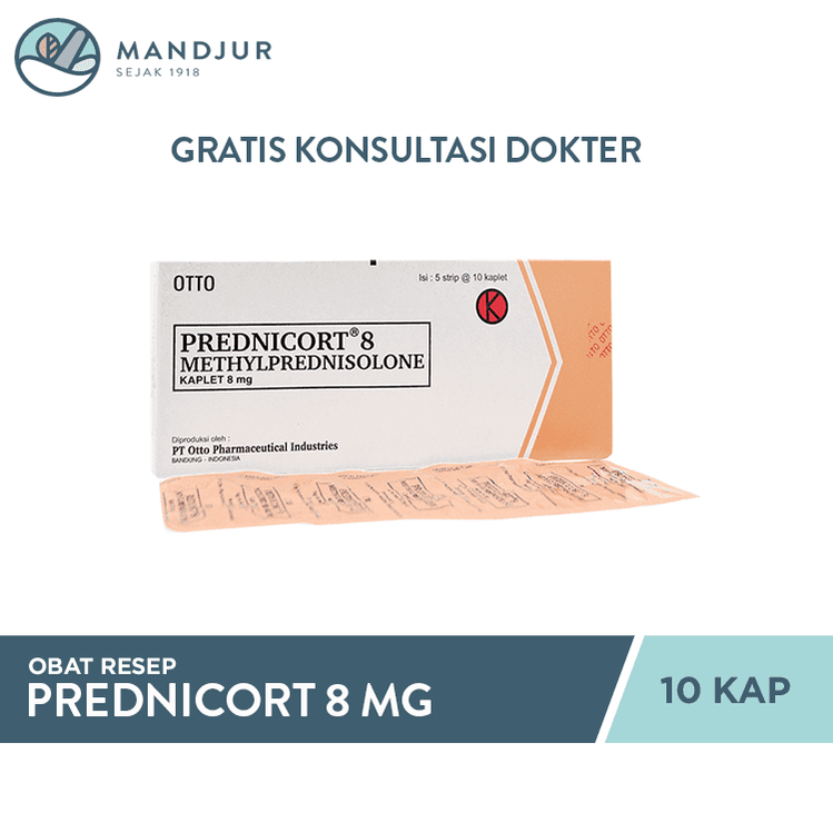 Prednicort 8 Mg 10 Tablet — Apotek Mandjur