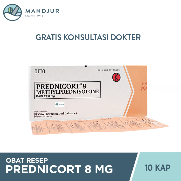 Prednicort 8 Mg 10 Tablet — Apotek Mandjur