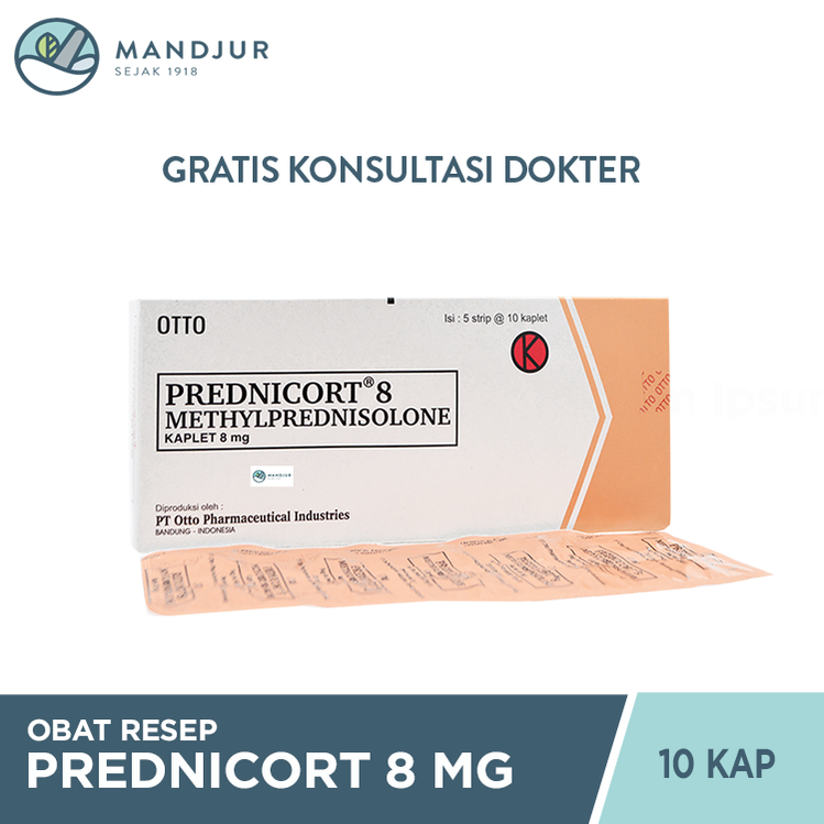Prednicort 8 Mg 10 Tablet — Apotek Mandjur