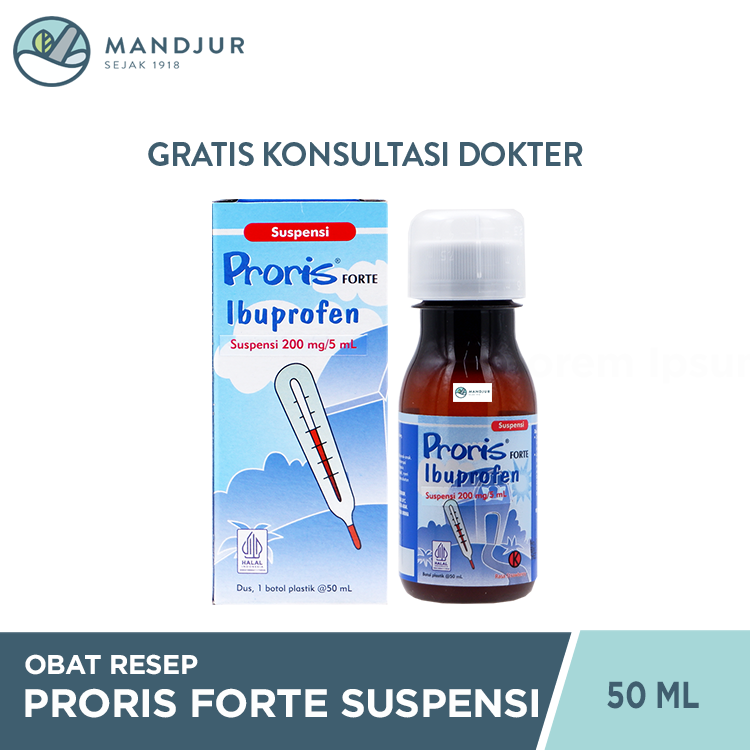 Proris Forte Suspensi 50 mL — Apotek Mandjur