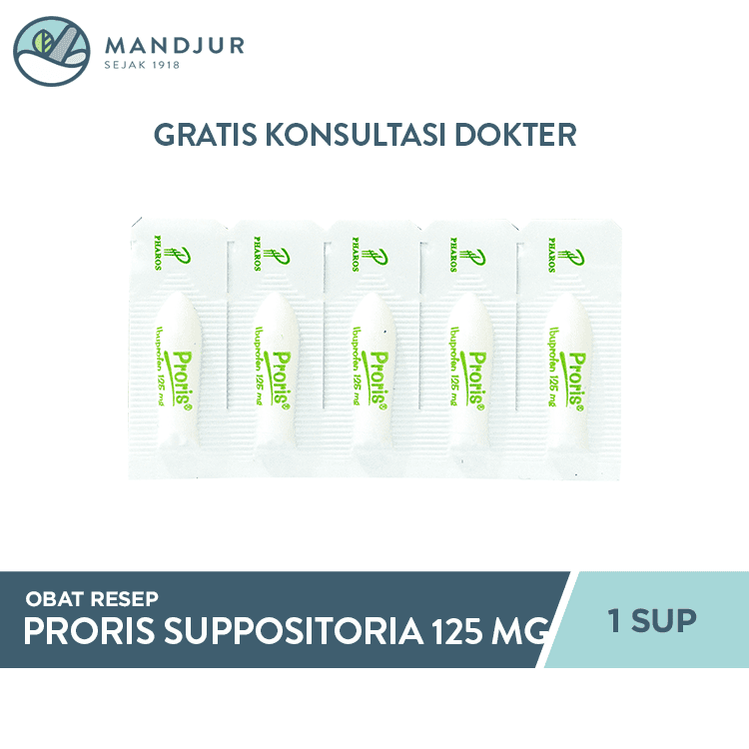 Proris Suppositoria 125 Mg — Apotek Mandjur