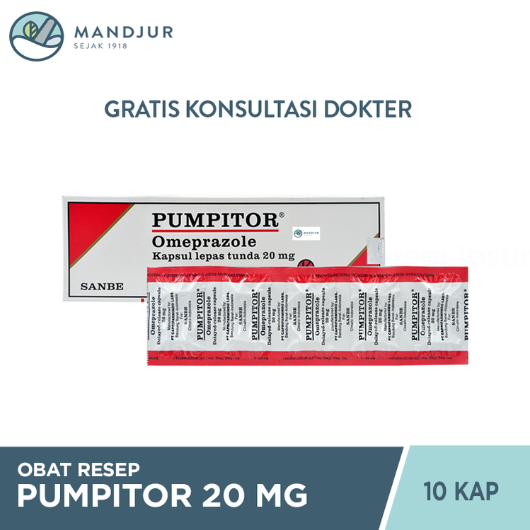 Pumpitor 20 mg 10 Kapsul — Apotek Mandjur