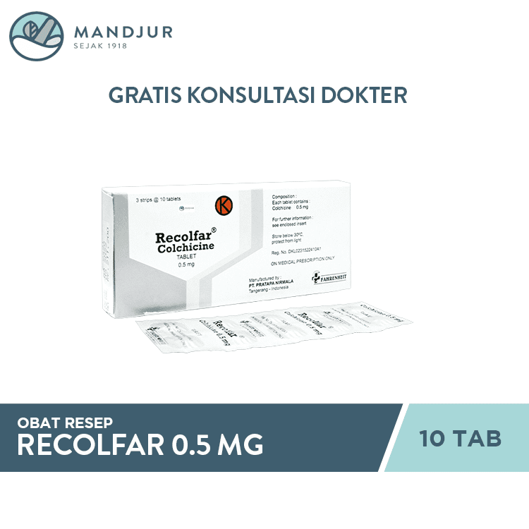 Recolfar 0.5 Mg Strip 10 Tablet — Apotek Mandjur