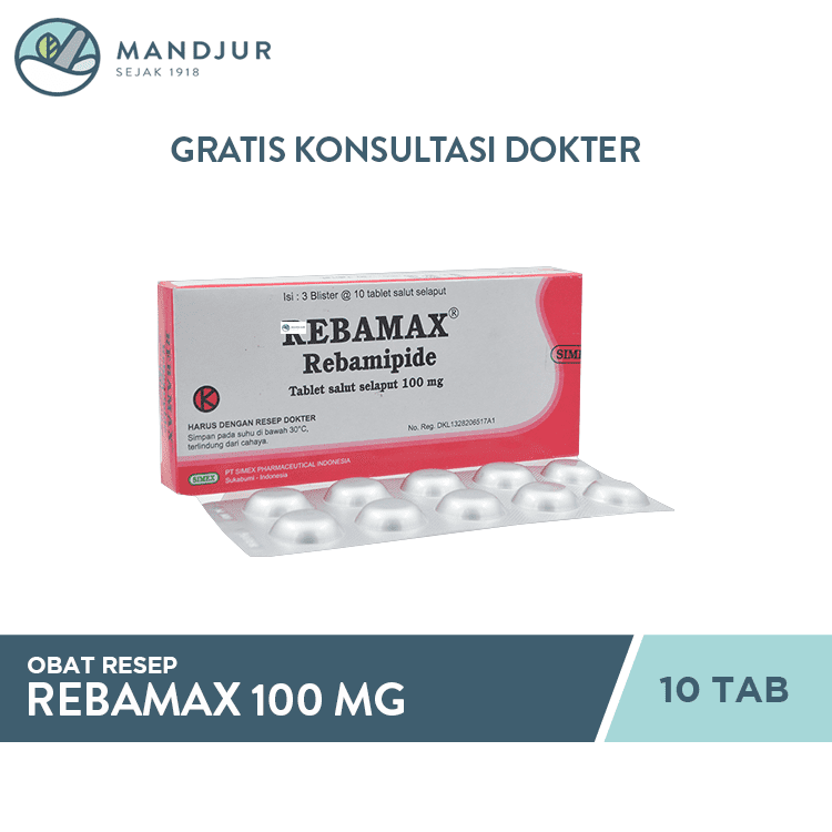 Rebamax 100 mg 10 Tablet — Apotek Mandjur