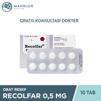 Recolfar 0.5 Mg Strip 10 Tablet — Apotek Mandjur