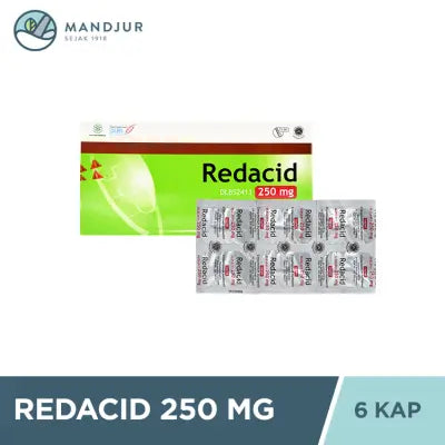 Redacid 250 Mg 6 Kaplet — Apotek Mandjur