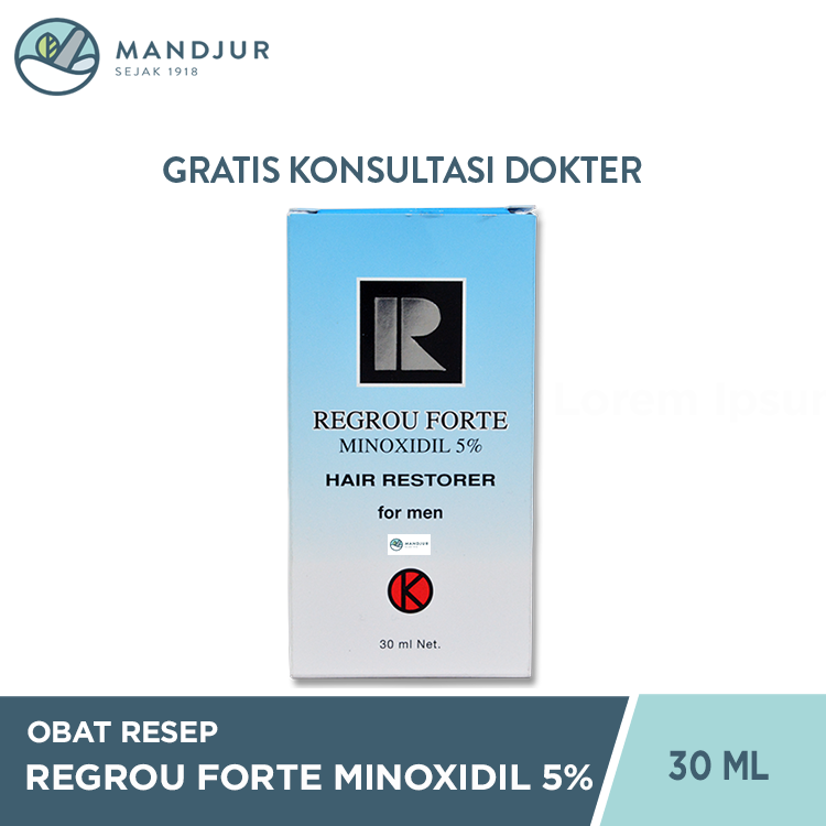Regrou Forte 5% Hair Restorer For Men 30 ML — Apotek Mandjur