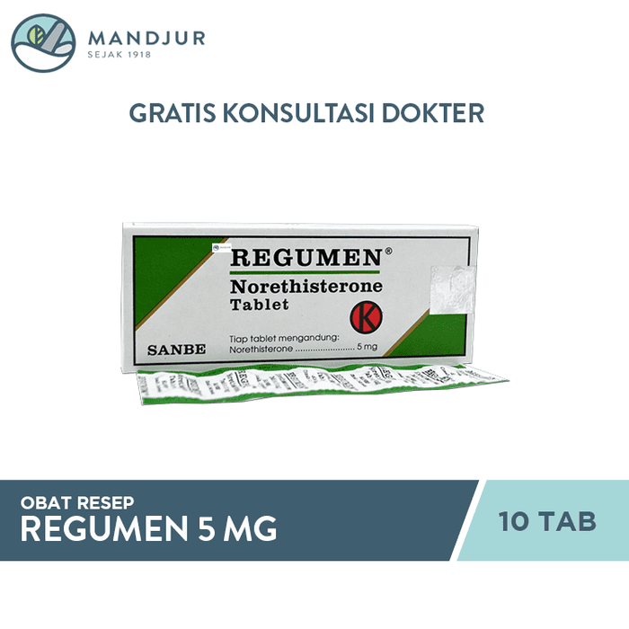 Regumen 5 mg 10 Tablet — Apotek Mandjur