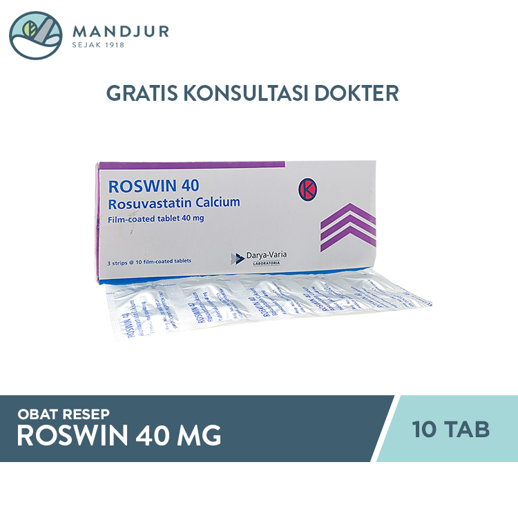 Roswin 40 mg 10 Tablet — Apotek Mandjur