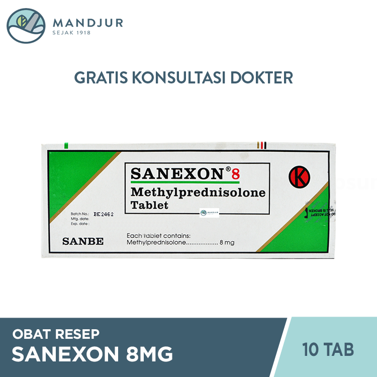 Sanexon 8 Mg Strip 10 Tablet — Apotek Mandjur