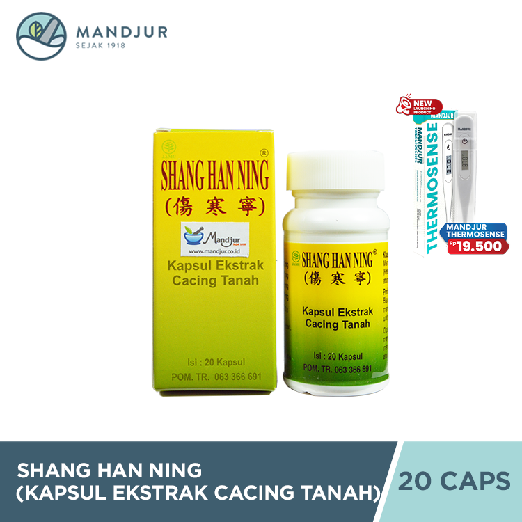 Shang Han Ning (Kapsul Ekstrak Cacing Tanah) — Apotek Mandjur