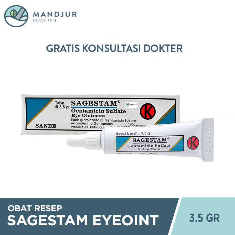 Sagestam Eyeoint 3.5 g — Apotek Mandjur