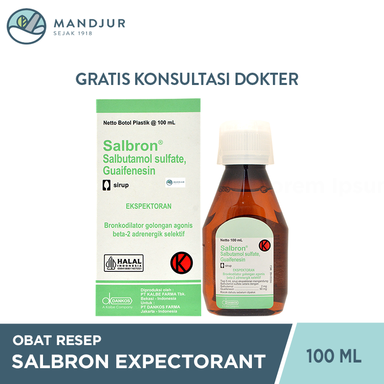 Salbron Expectorant 100 ml — Apotek Mandjur