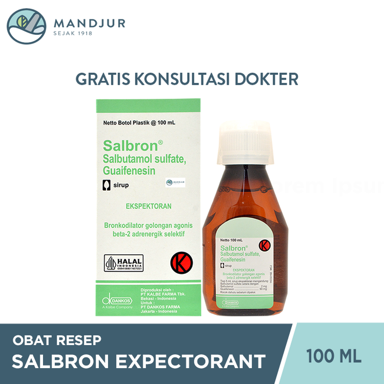 Salbron Expectorant 100 ml — Apotek Mandjur