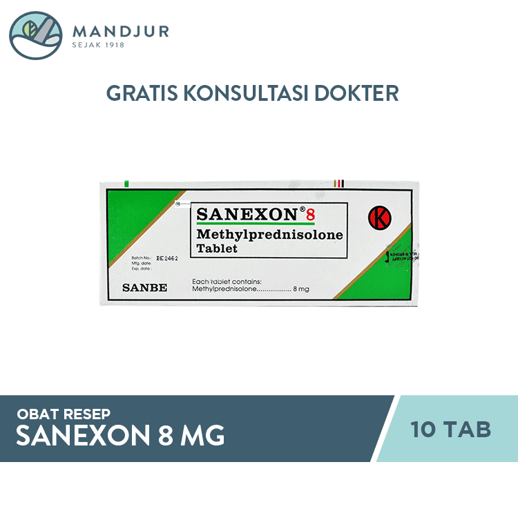 Sanexon 8 Mg Strip 10 Tablet — Apotek Mandjur