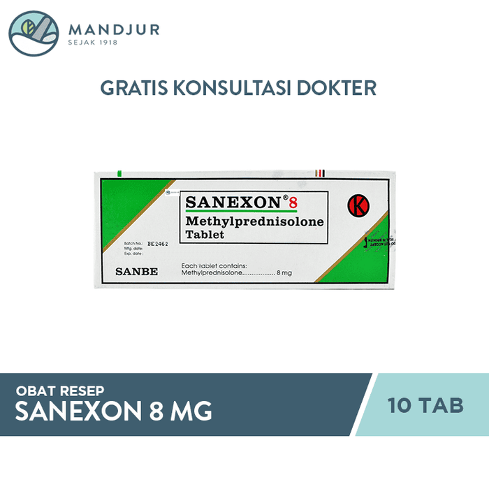 Sanexon 8 Mg Strip 10 Tablet — Apotek Mandjur