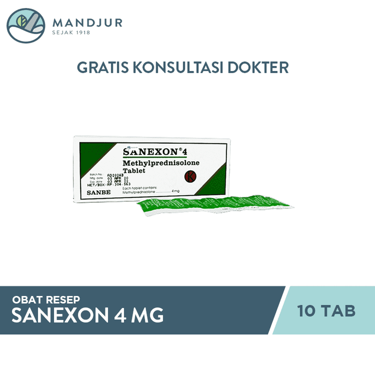 Sanexon 4 Mg Strip 10 Tablet — Apotek Mandjur