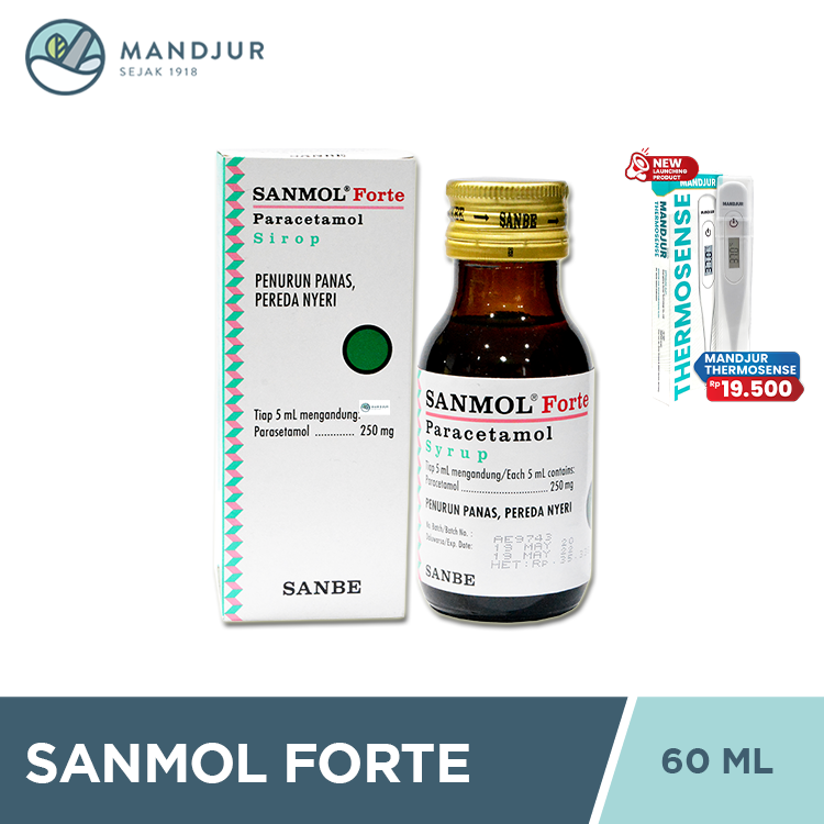 Sanmol Forte Sirup 60 ML — Apotek Mandjur
