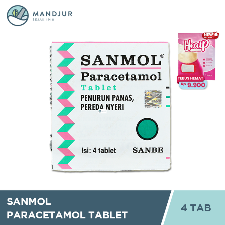Sanmol Paracetamol Tablets — Apotek Mandjur