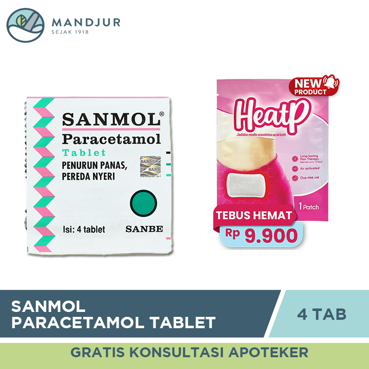 Sanmol Forte 4 Tablet — Apotek Mandjur