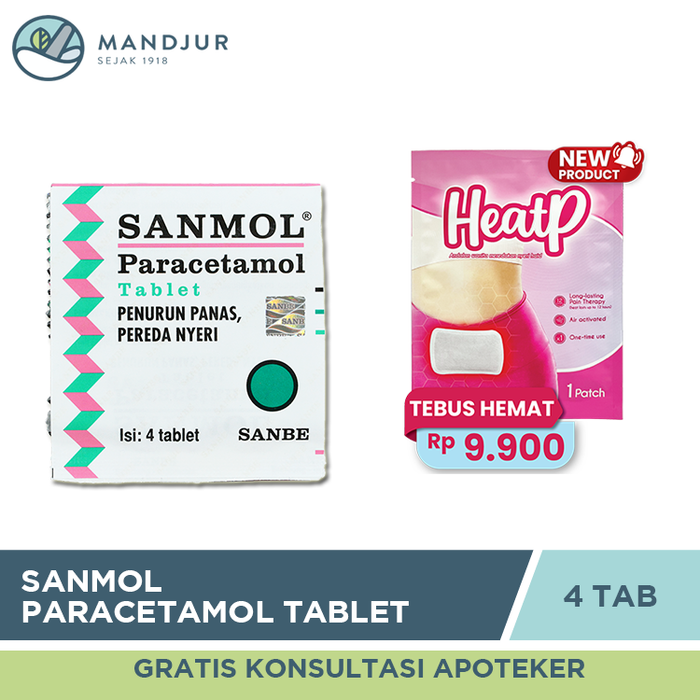 Sanmol Forte 4 Tablet — Apotek Mandjur
