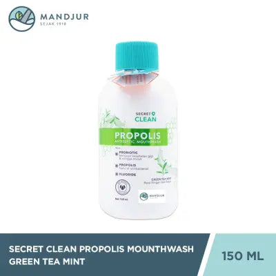 Secret Clean Propolis Antiseptic Mouthwash Green Tea Mint 150 mL ...